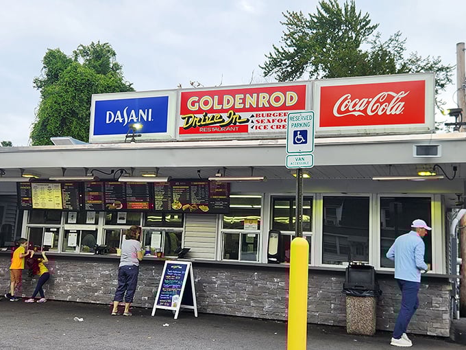 Retro signage and honest cooking create the perfect recipe for hot dog happiness.