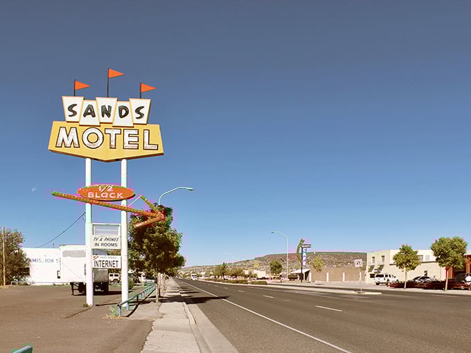 Grants' vintage motel sign is a beacon for travelers seeking authentic Route 66 charm and hospitality.