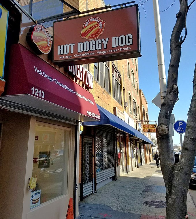 Urban authenticity at its finest – where neighborhood pride meets seriously good hot dogs.
