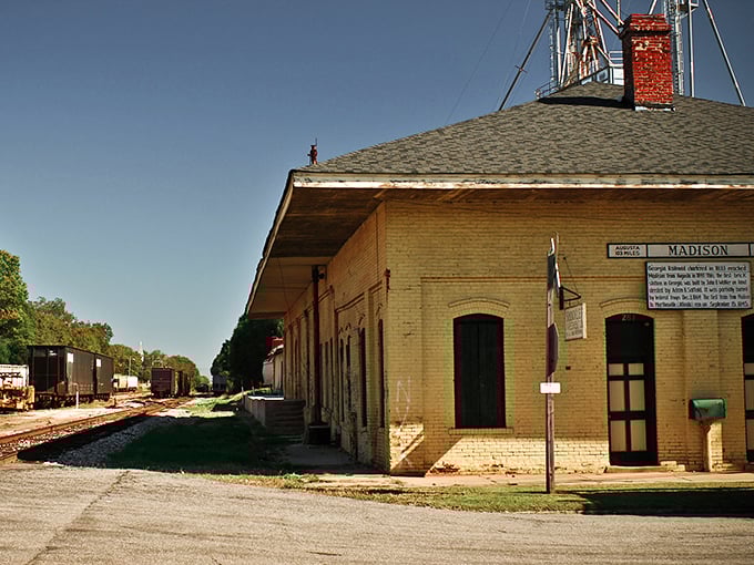 Madison's historic train depot – where you can almost hear the whistle blow and feel the rumble of locomotives past.