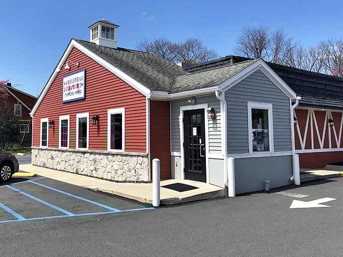 Marblehead's barn-red siding and nautical flair transport you to a New England fishing village – minus the 8-hour drive.