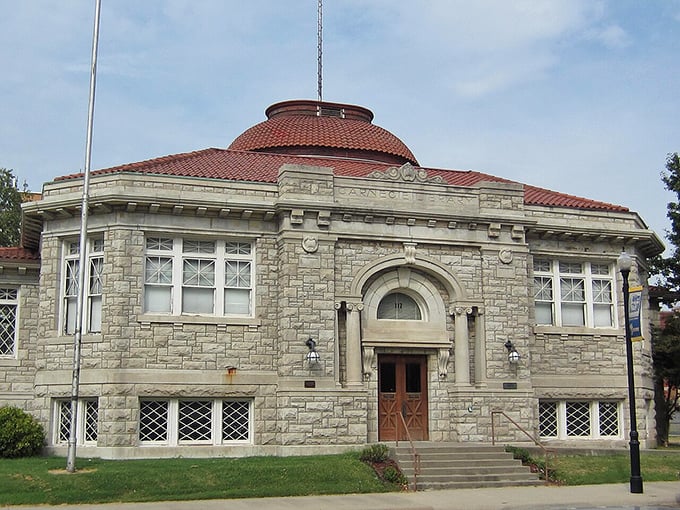 The elegant courthouse dome crowns Parsons like a beacon of civic pride in southeastern Kansas tradition.