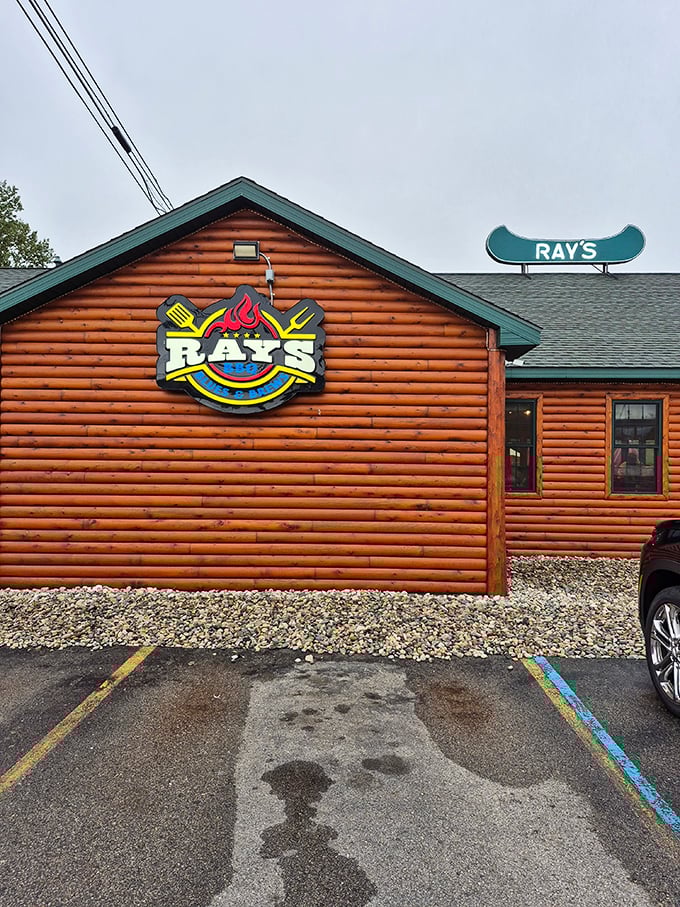 Log cabin meets barbecue paradise in this Up North dining destination that screams vacation.