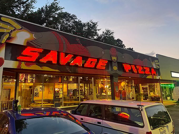 Bold colors and bigger flavors - Savage Pizza brings artistic flair to Little Five Points.