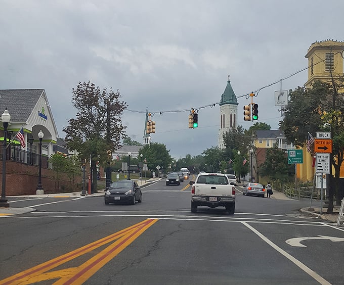 Southbridge streets buzz with the quiet energy of a town that knows its worth.