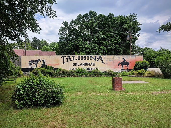 Talihina's welcome sign announces you've reached "Oklahoma's Last Frontier" – and the scenery certainly backs u