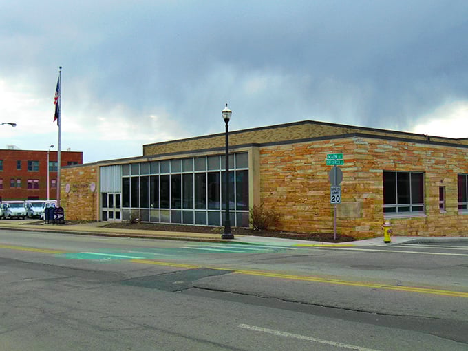 Webster's historic downtown buildings house businesses where your dollar stretches further than that lake name no one can pronounce.