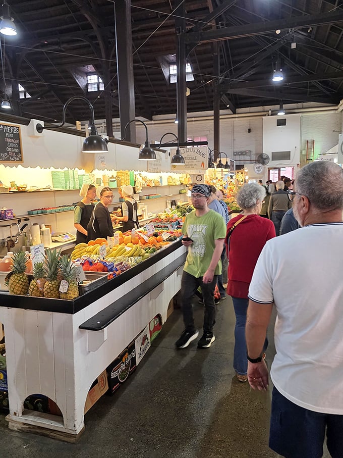 Inside this market, Amish vendors arrange produce with the precision of artists – edible masterpieces that won't last long in your fridge.