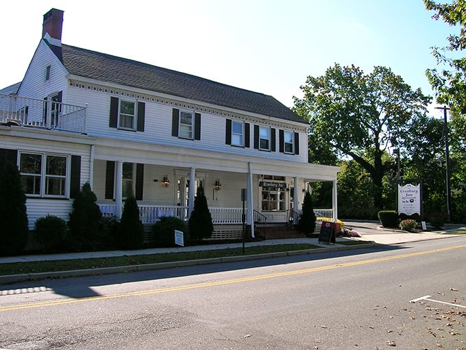 These elegant historic homes in Cranbury have watched America grow up around them while maintaining their dignified colonial composure.