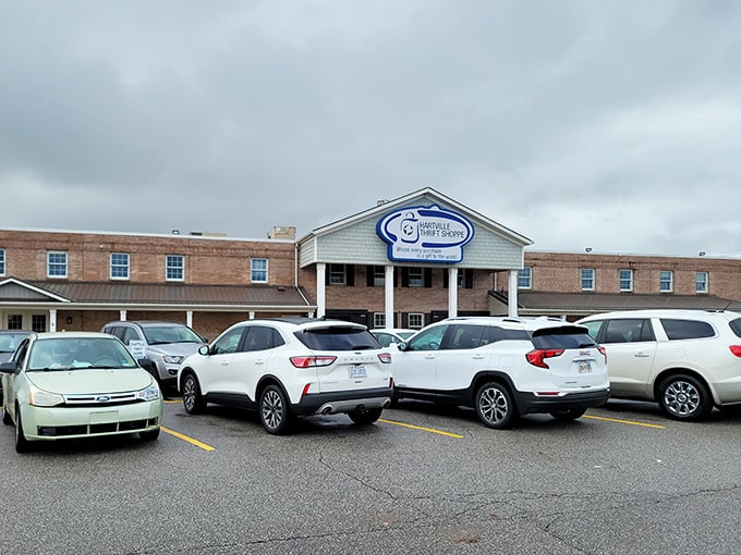 The busy parking lot proves this charitable thrift store has earned its reputation among savvy shoppers.