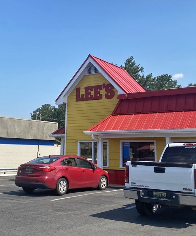 That classic red-and-yellow color scheme isn't just nostalgic – it's a promise of old-school chicken done absolutely right.