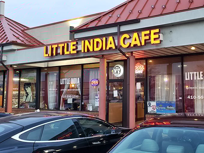 When the evening glow hits just right, this little cafe becomes a gateway to subcontinental culinary magic.
