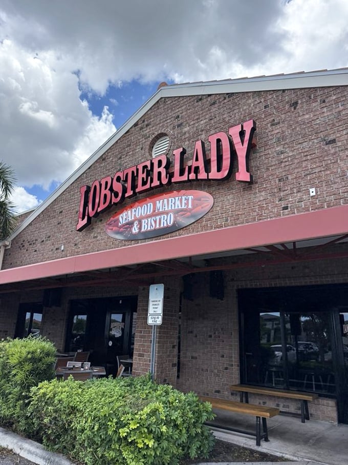 Don't let the brick exterior fool you—inside lies a lobster wonderland that would make even a mermaid jealous.