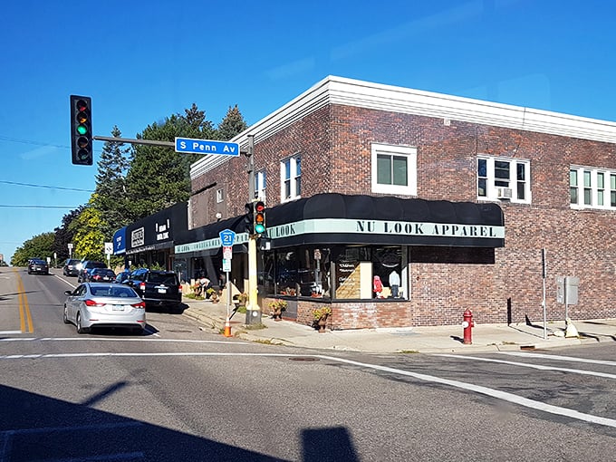 Classic brick, neighborhood charm, and fashion treasures – Nu Look holds court at this bustling Minneapolis intersection.