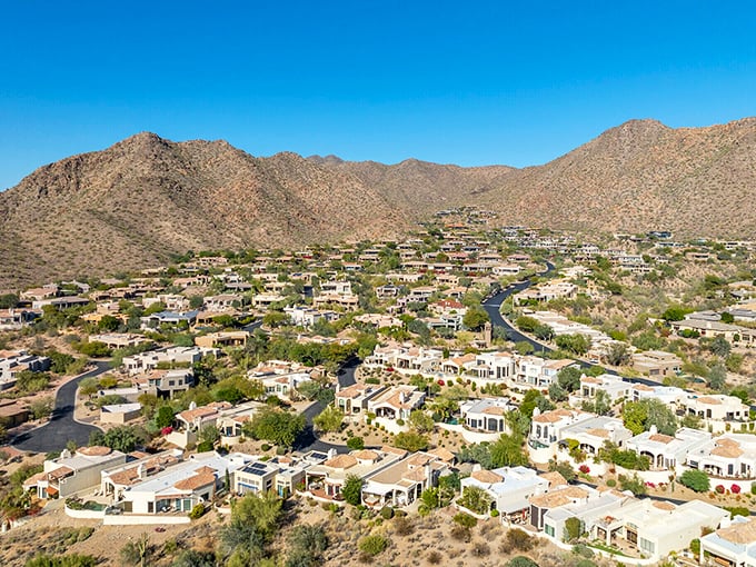 From this vantage point, Scottsdale reveals its thoughtful design—neighborhoods nestled against mountains like puzzle pieces perfectly placed.