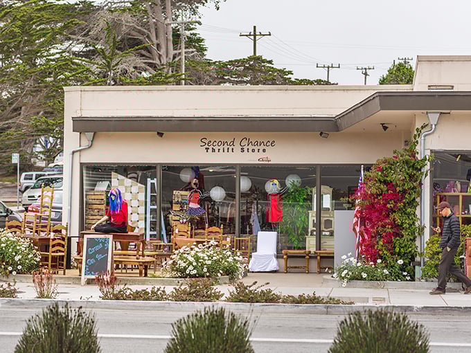 Pacific Grove's charming thrift store spills onto the sidewalk, bringing seaside shopping to new heights.