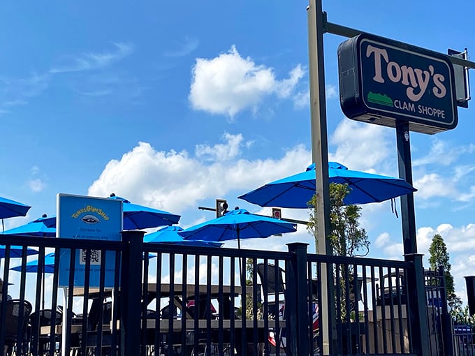 The colorful buoys and nautical touches at Tony's aren't just decoration – they're a promise of seafood authenticity that delivers with every bite.
