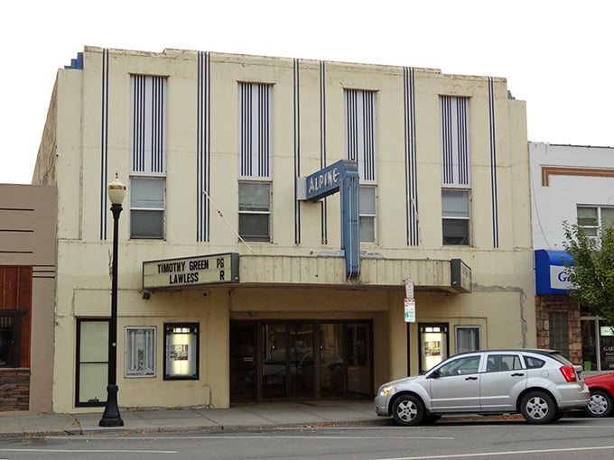 The Alpine Theatre's Art Deco facade recalls a time when movies cost nickels, though today's prices won't break your retirement budget either.