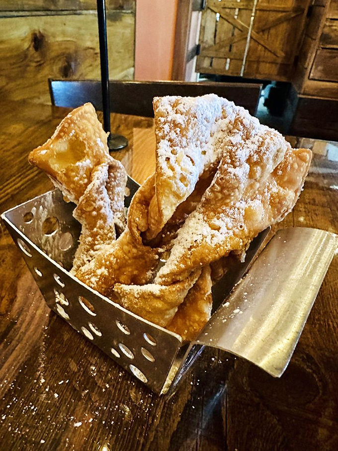Angel Wings that live up to their heavenly name—crispy, powdered sugar-dusted pastries that shatter delicately with each blissful bite.