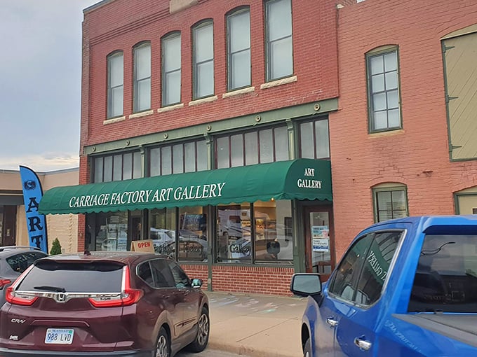 The Carriage Factory Art Gallery proves culture doesn't require a metropolis – just passionate locals who believe art belongs everywhere, even in small-town Kansas.
