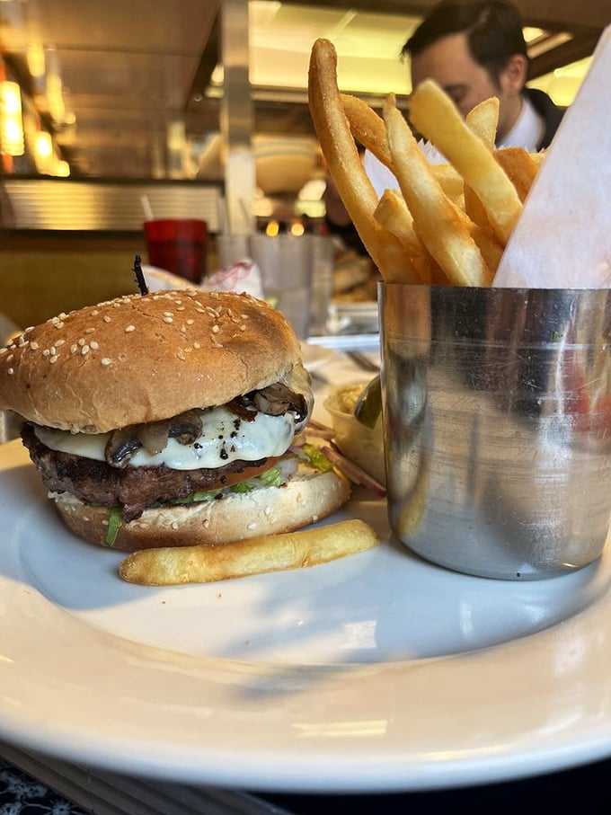 This burger didn't come to make friends – it came to make your day significantly better.