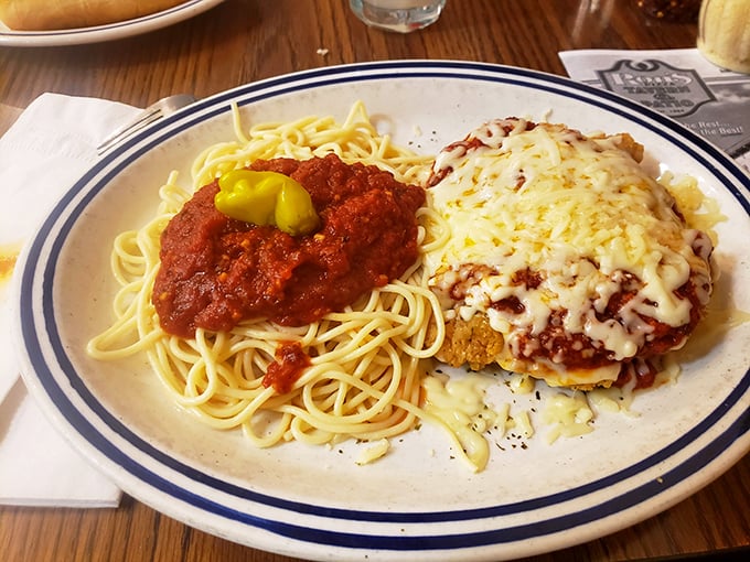 Half spaghetti, half chicken parm—all comfort. This plate doesn't just feed your body; it hugs your soul on a plate.