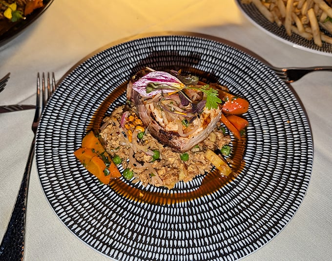A chicken dish that would make your Italian grandmother weep with joy, surrounded by a supporting cast of perfectly roasted vegetables.