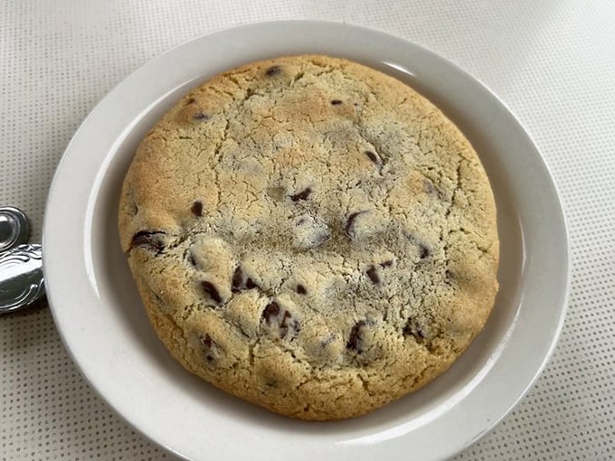 This chocolate chip cookie isn't just dessert—it's therapy. Warm, gooey, and exactly what your inner child has been craving.