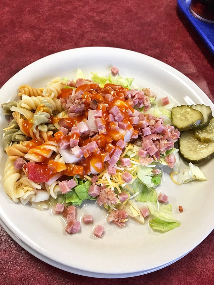 That club sandwich and pasta salad combo is the lunch equivalent of finding money in your coat pocket—unexpectedly satisfying.