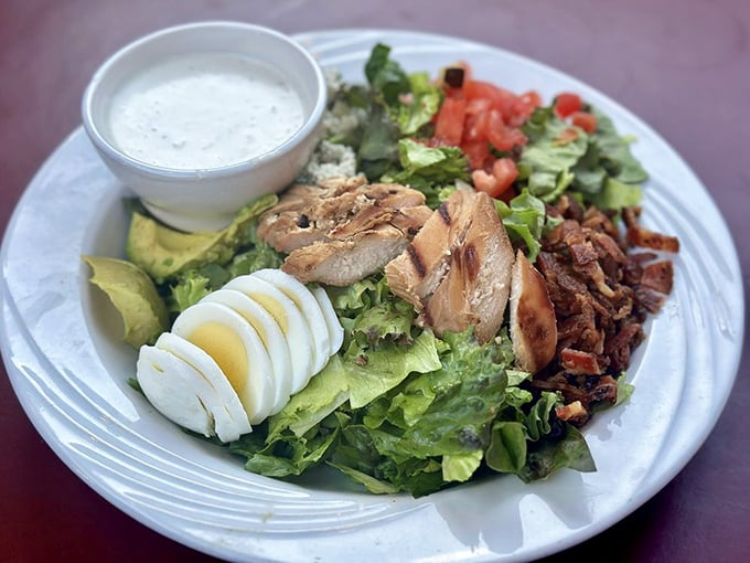 A Cobb salad that actually fills you up – take that, sad desk lunches everywhere.