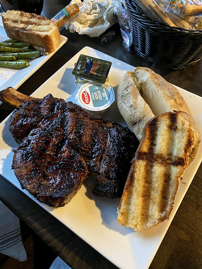 The Cowboy Ribeye doesn't just feed you—it tells a story of open flames, patient aging, and the art of knowing when enough is enough.