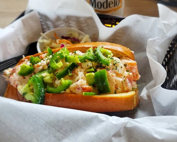 The Diablo Roll proves that lobster plays well with jalapeños. It's like your favorite seafood went on vacation to Mexico and came back with spicy new ideas.
