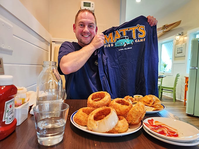 Onion rings that make you question every other onion ring you've ever committed to memory—golden, crispy, and worth every napkin.