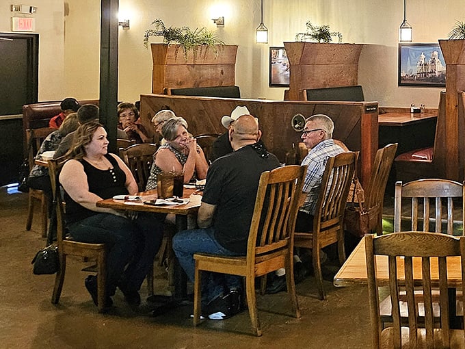 Happy diners sharing laughs and legendary steaks – this is what dining out should always look like everywhere.