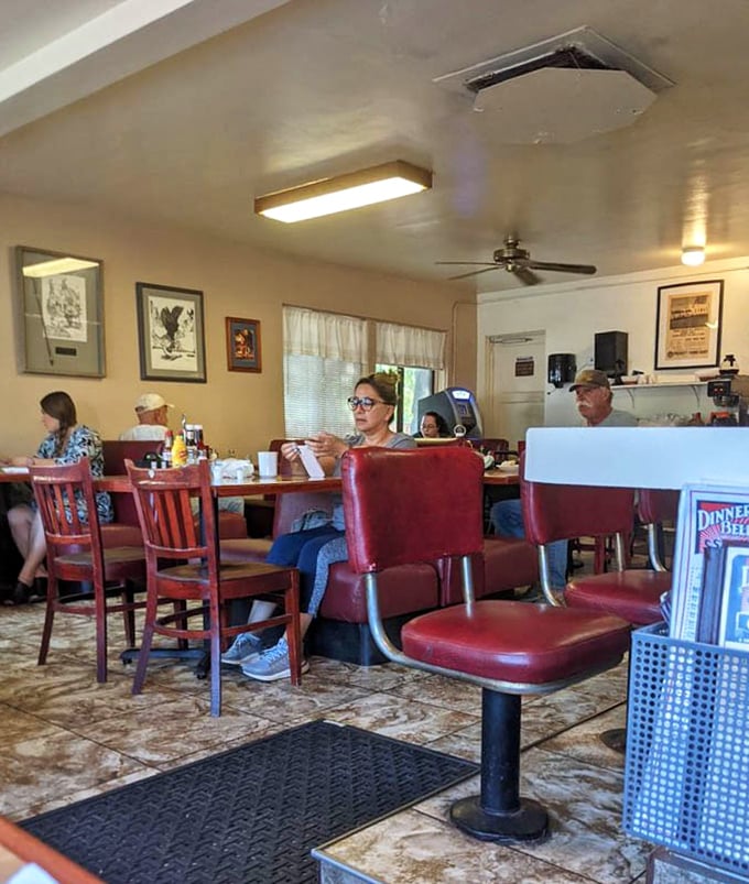 Where breakfast dreams come true and calories don't count—at least that's what everyone at these tables silently agrees upon.