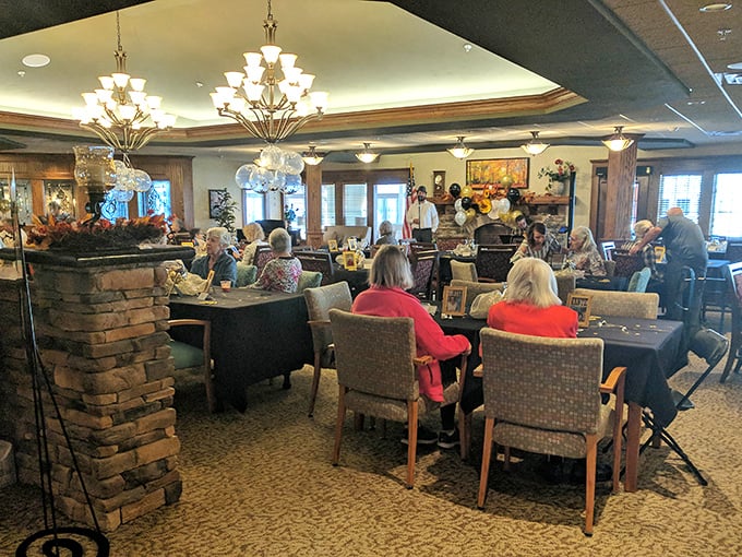 The dining room buzzes with the universal language of good food – satisfied smiles, animated conversations, and the occasional reverent silence.