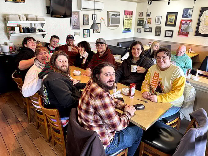 The communal joy of shared meals—where strangers become friends over coffee refills and pancake debates. This is diner magic at work.
