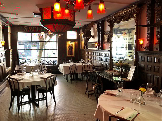 The dining room feels like it's been hosting memorable meals since before Instagram made food photography a competitive sport.