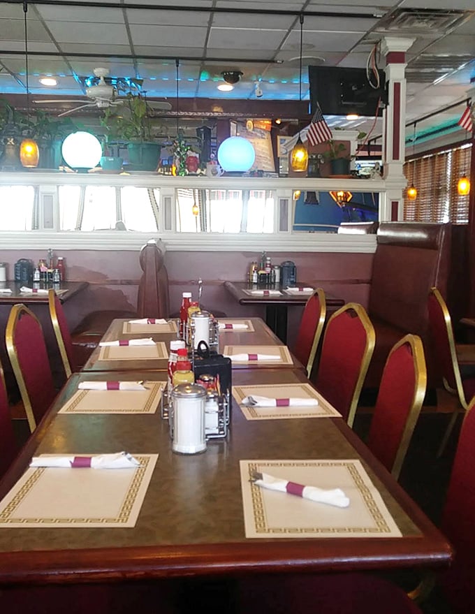 Tables set with care and classic diner placemats—the stage is set for memorable meals and conversations that linger.