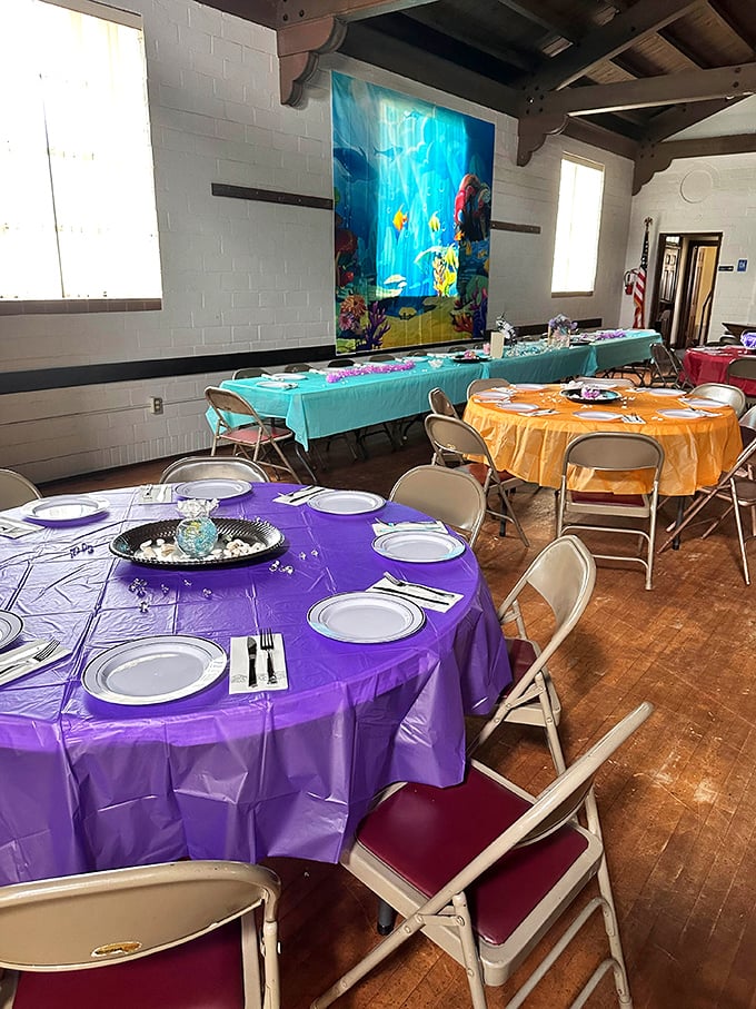 The event space proves Cookie Jar isn't just about treats—it's where Bartow gathers to celebrate life's moments with color and style.