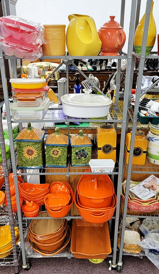 Fiestaware meets functionality in this rainbow of kitchen essentials—proof that doing dishes doesn't have to be a beige experience.