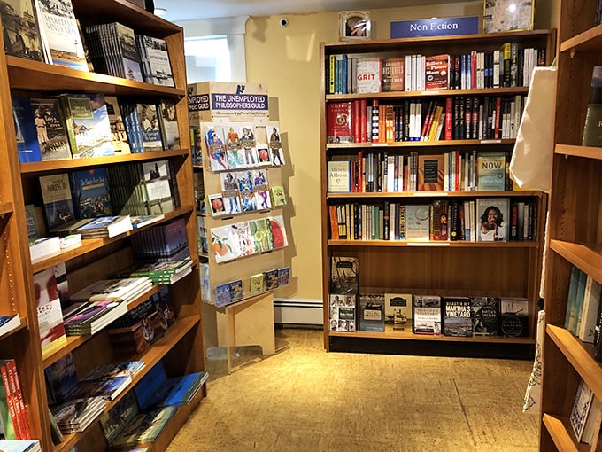 Edgartown Books offers literary treasures stacked floor to ceiling—a bibliophile's dream where getting lost among the shelves is the whole point.