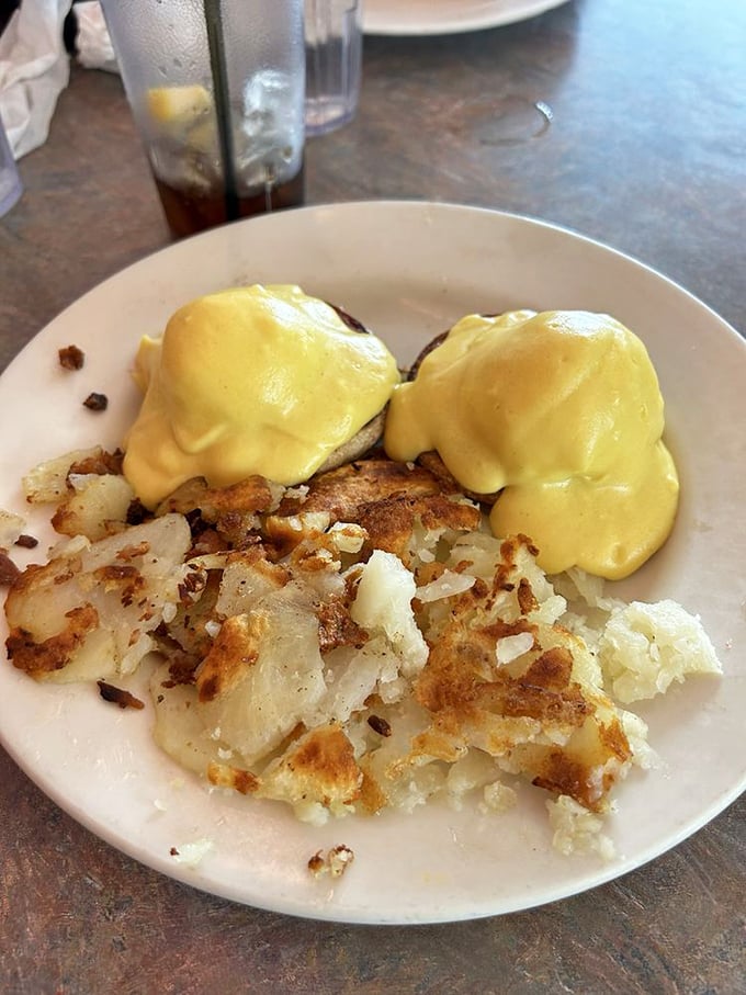 Eggs Benedict that's mastered the hollandaise sauce balancing act—rich without being overwhelming, like a perfectly cast Scorsese film.