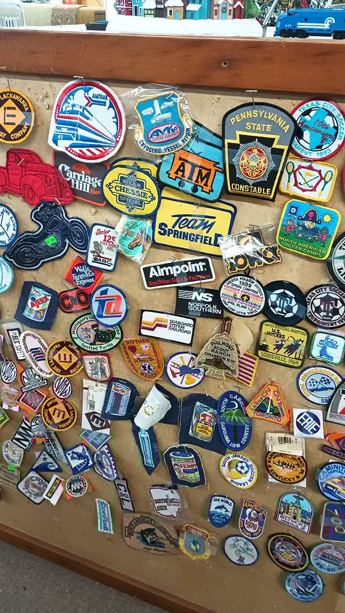 Each patch tells a story of places visited, railroads ridden, and adventures had—a textile time capsule of American journeys.