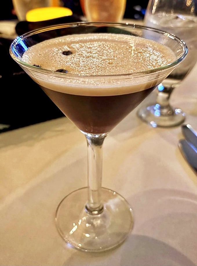 The Espresso Martini—where coffee meets cocktail hour in a glass that says, "Yes, you can have it all, and with a caffeine kick."