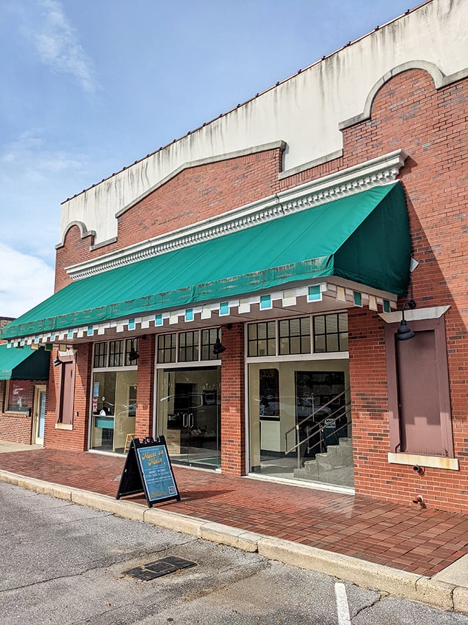 The Florida Chautauqua Theatre's classic brick façade and emerald awning promise entertainment without the big-city ticket prices.