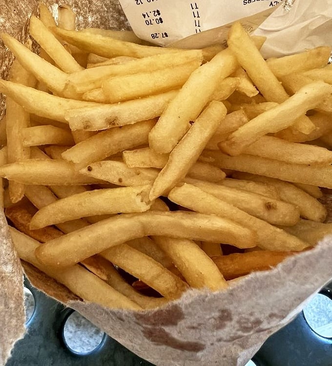 These aren't just fries; they're the perfect supporting cast for your beef adventure—crispy, golden, and ready to soak up any wayward jus.