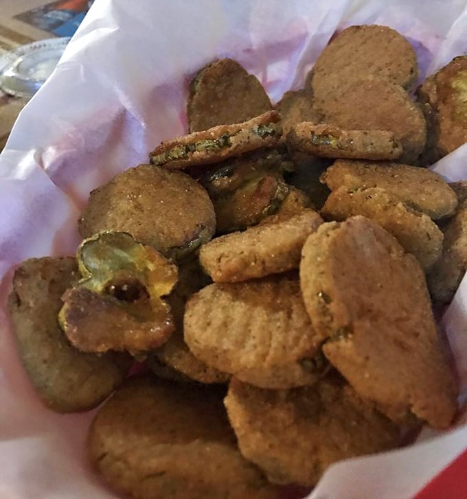 Fried pickles: the perfect marriage of tangy and crispy that makes you wonder why anyone would eat pickles any other way.