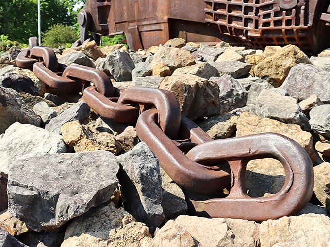 These aren't your average Home Depot chains. Each link weighs more than your first car and tells stories of earth moved and landscapes transformed.