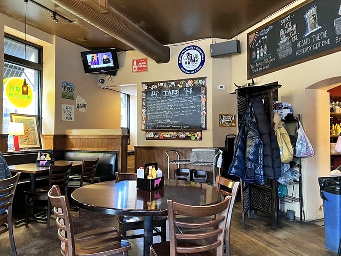 Every corner tells a story at Tipsy Cow, where chalkboards announce daily specials like town criers of deliciousness.